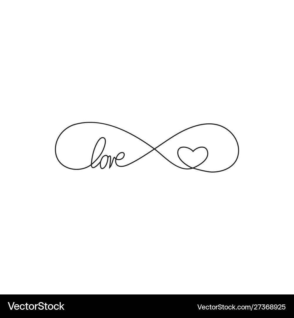 Infinity Symbol With Love Written In It