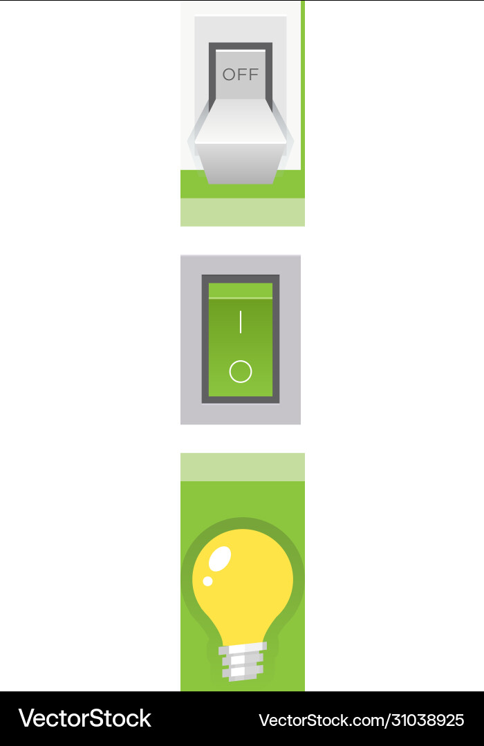 Turn off lights Royalty Free Vector Image - VectorStock