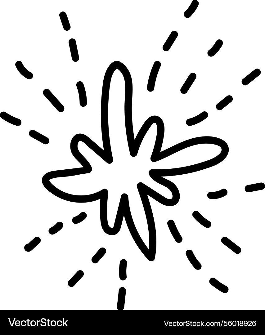 Abstract lined star Royalty Free Vector Image - VectorStock