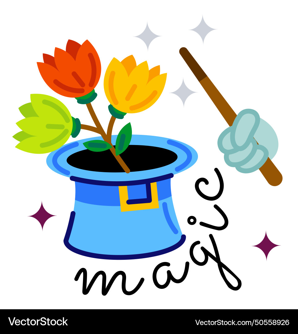 Flower magic Royalty Free Vector Image - VectorStock