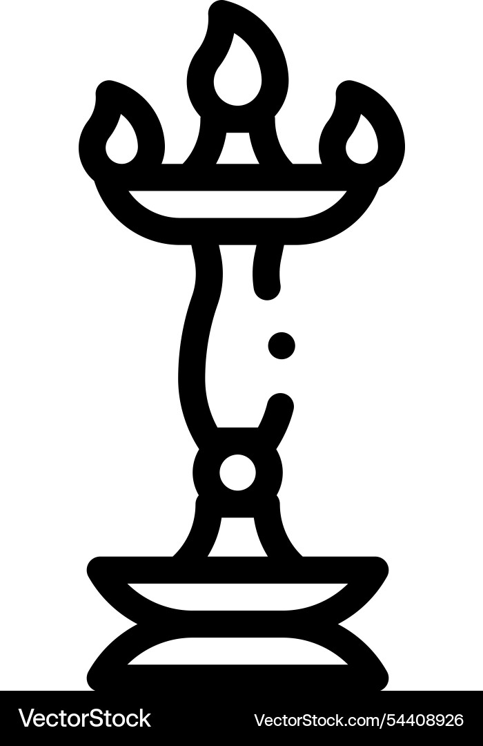 Kerchief icon thin linear style design isolated Vector Image