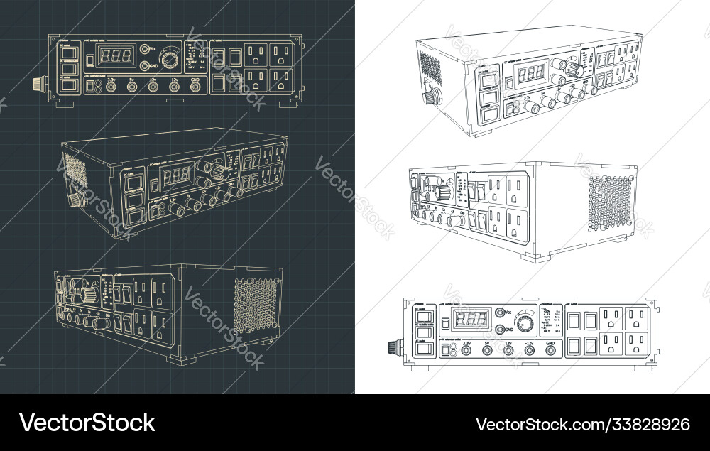 Laboratory power supply Royalty Free Vector Image