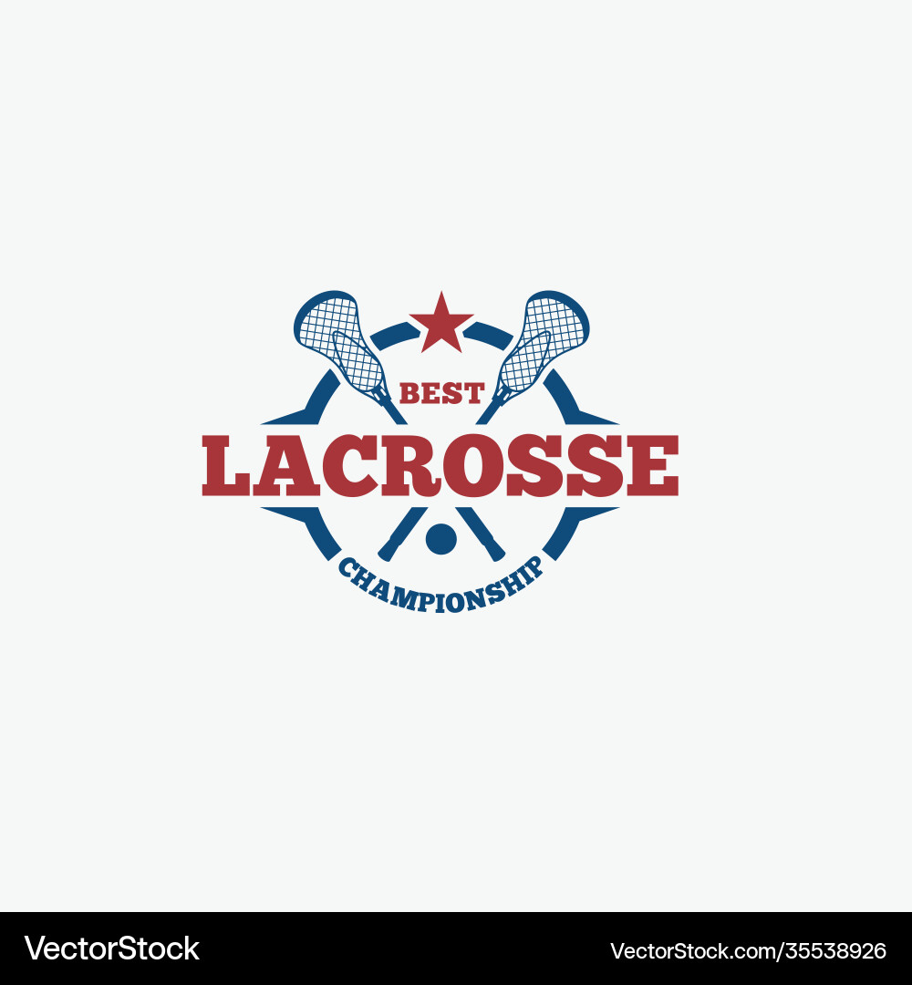 Lacrosse logo Royalty Free Vector Image - VectorStock
