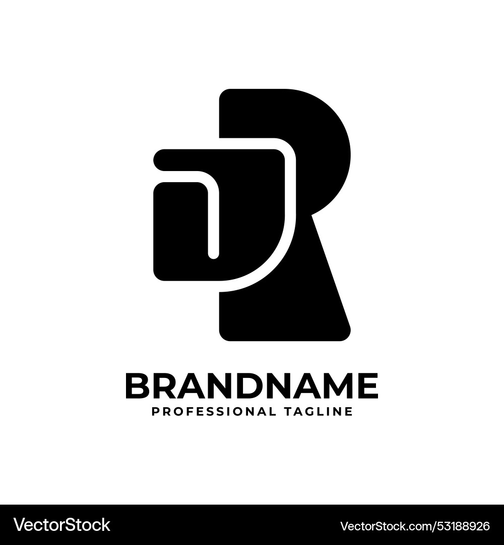 Letters jr monogram logo suitable for any Vector Image