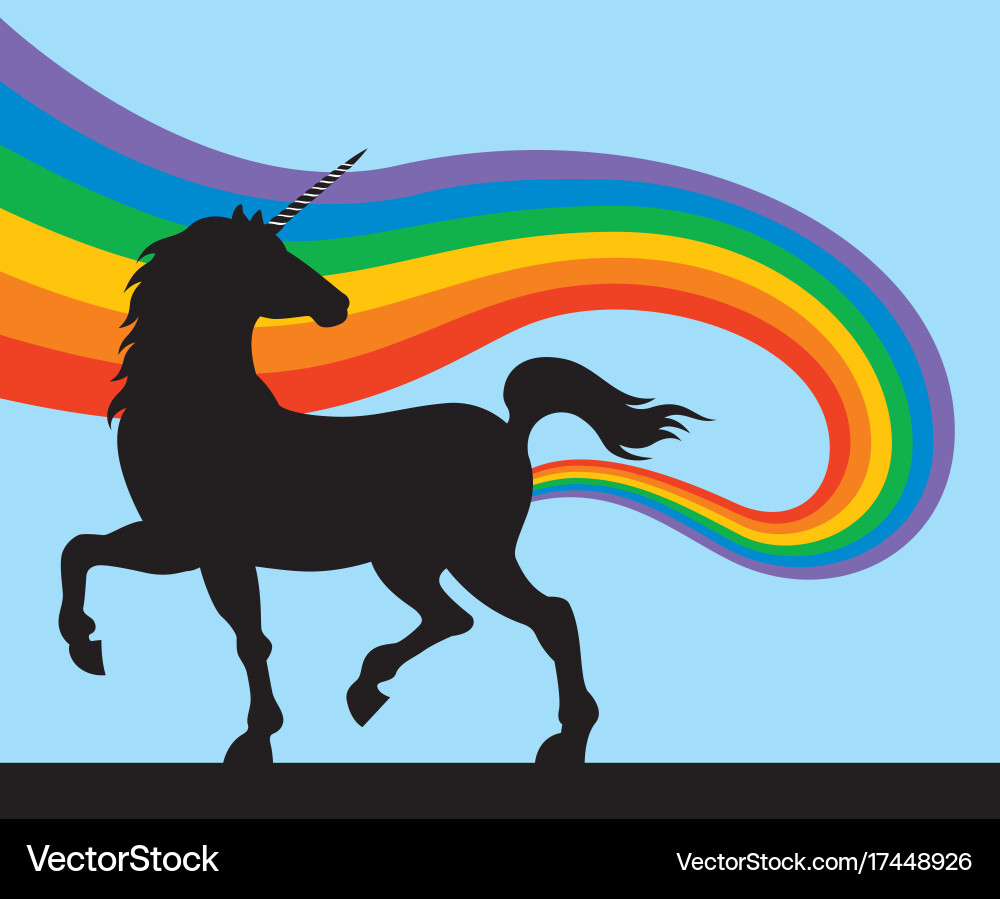 Unicorn Rainbow Fart Gif