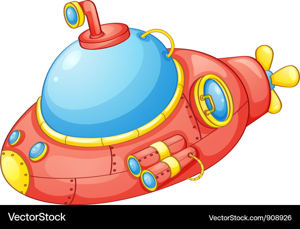 Red sub Royalty Free Vector Image - VectorStock