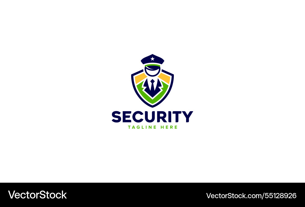 Security logo design concept template Royalty Free Vector