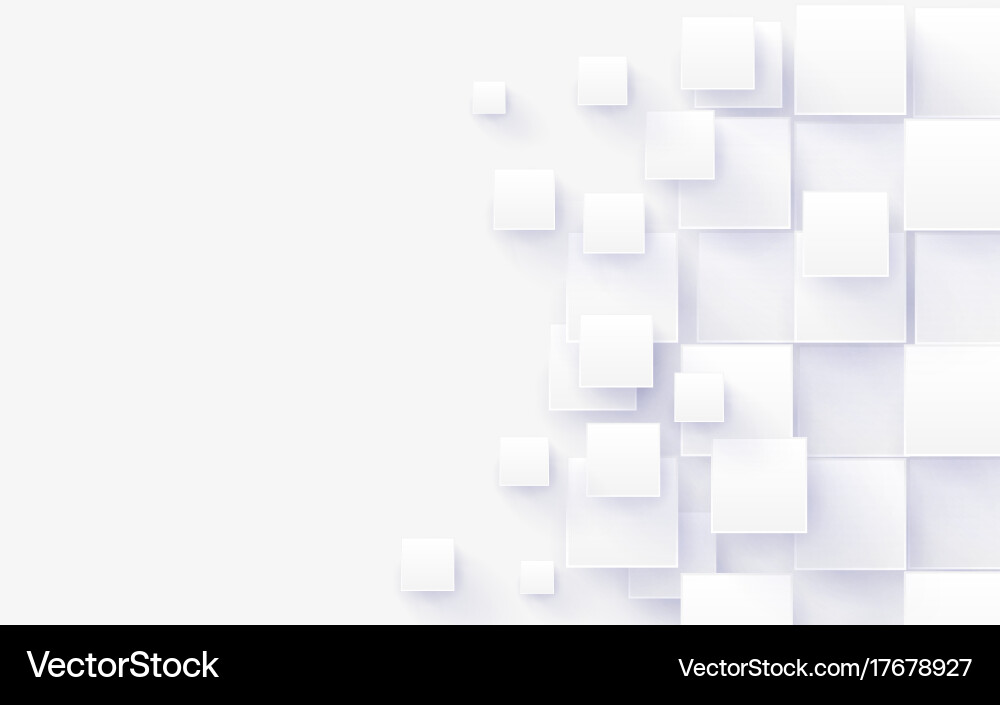Abstract white rectangles digital hi tech concept Vector Image
