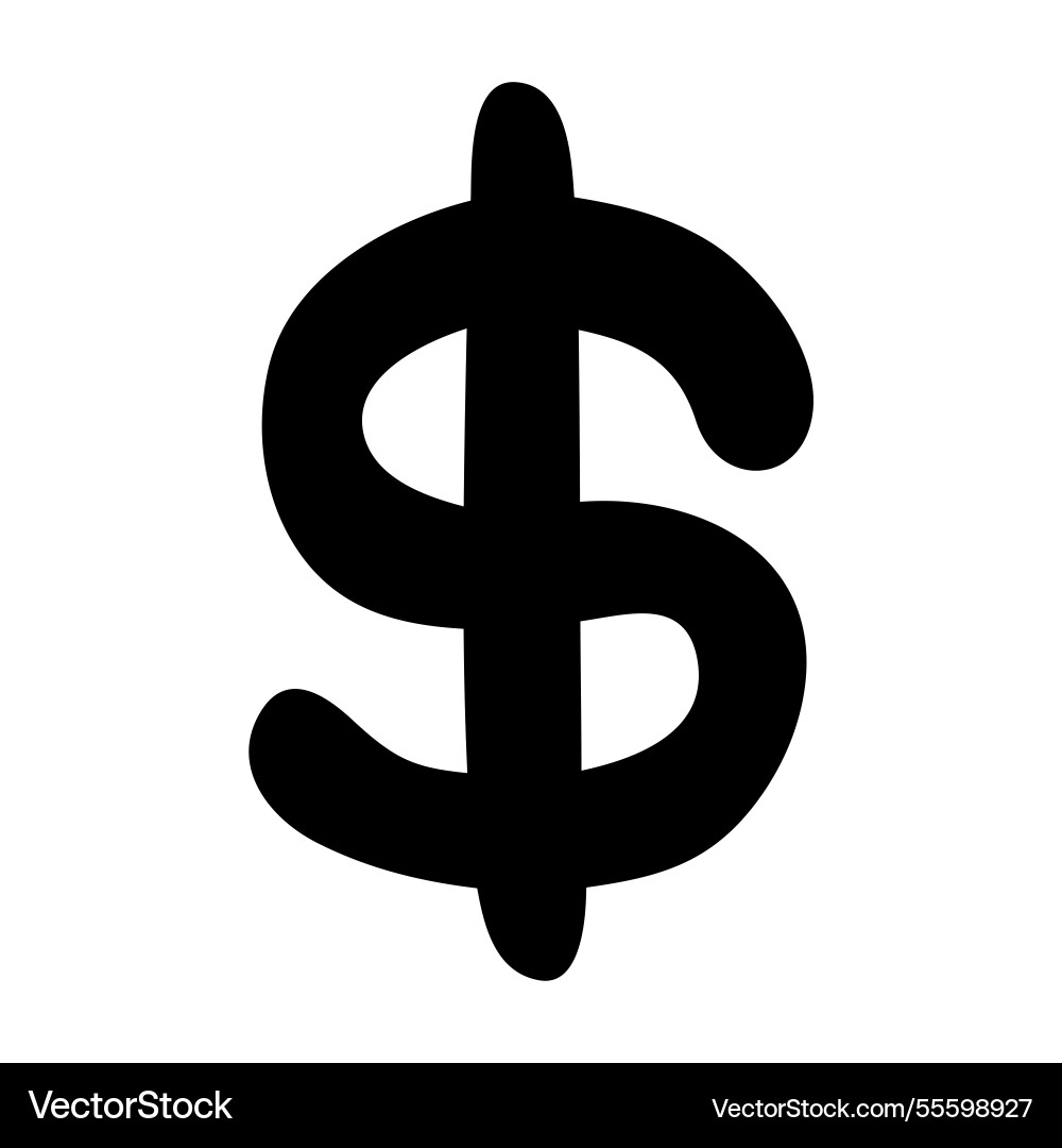Dollar sign clip art Royalty Free Vector Image