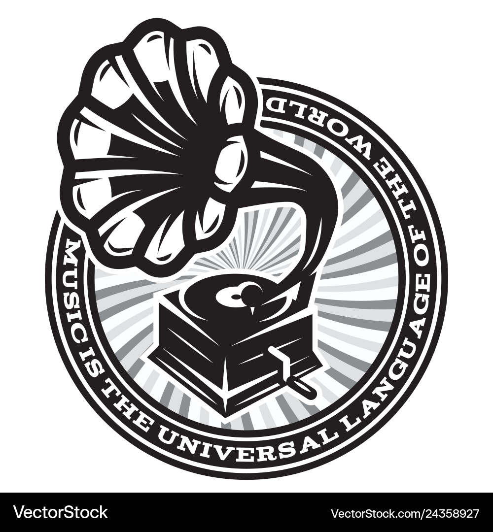 Monochrome in retro style Royalty Free Vector Image