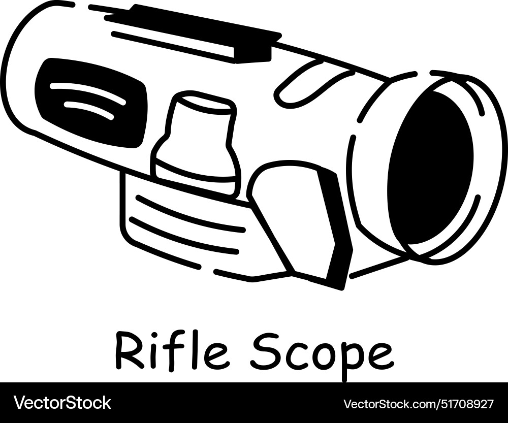 Rifle scope Royalty Free Vector Image - VectorStock