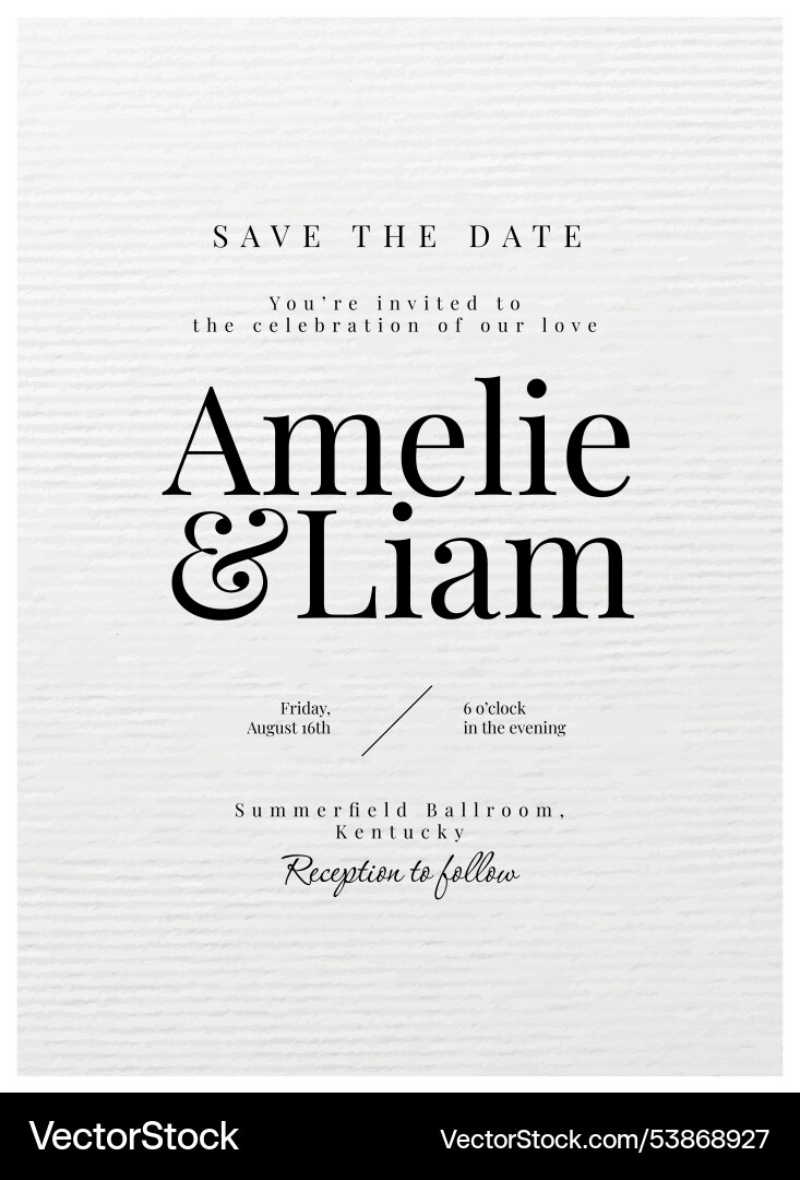 Wedding rsvp invitation card template editable Vector Image