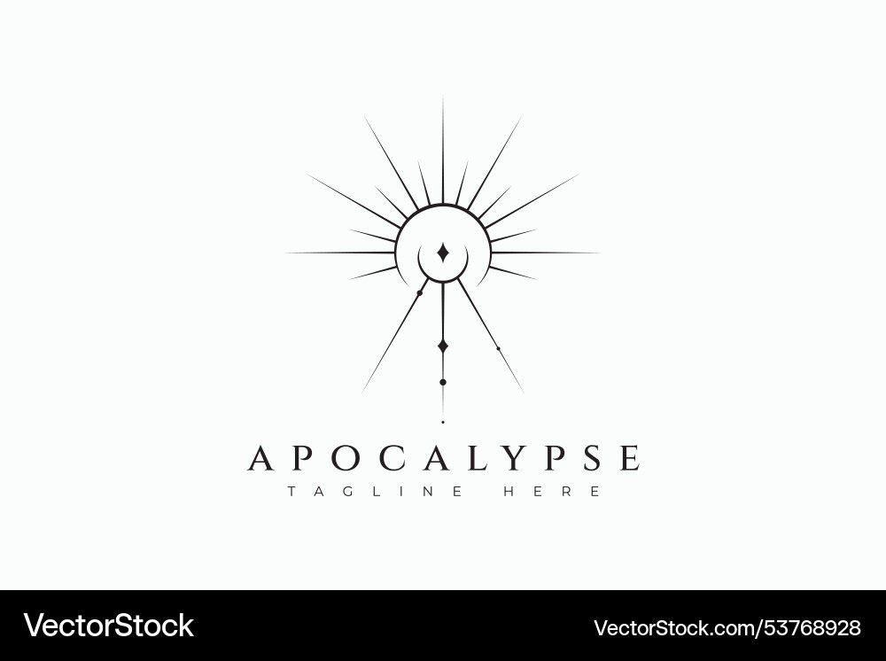 Apocalypse Logo Design dunkel und geheimnisvoll Symbol