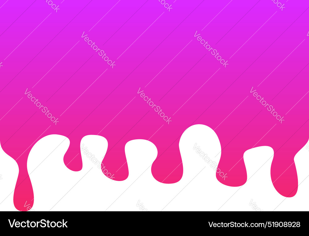 Pink and purple paint gradient dripping down Vector Image