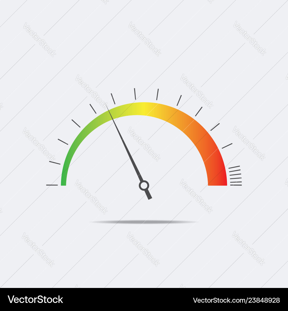 Speedometer Icon - Traffic Meter Royalty Free Vector Image