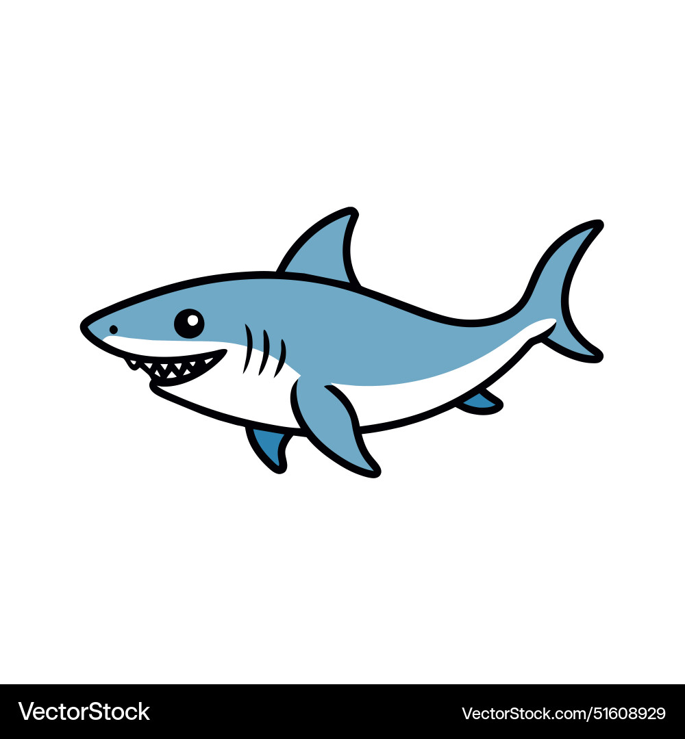 Basking shark lies icon Royalty Free Vector Image