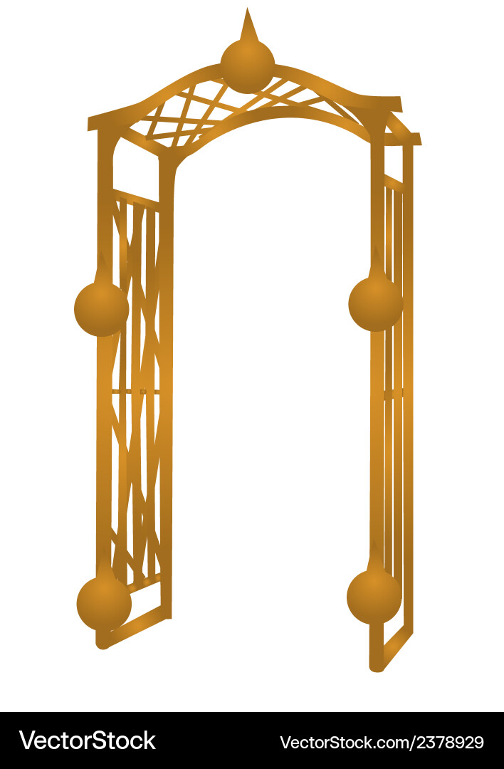 Garden arch Royalty Free Vector Image - VectorStock
