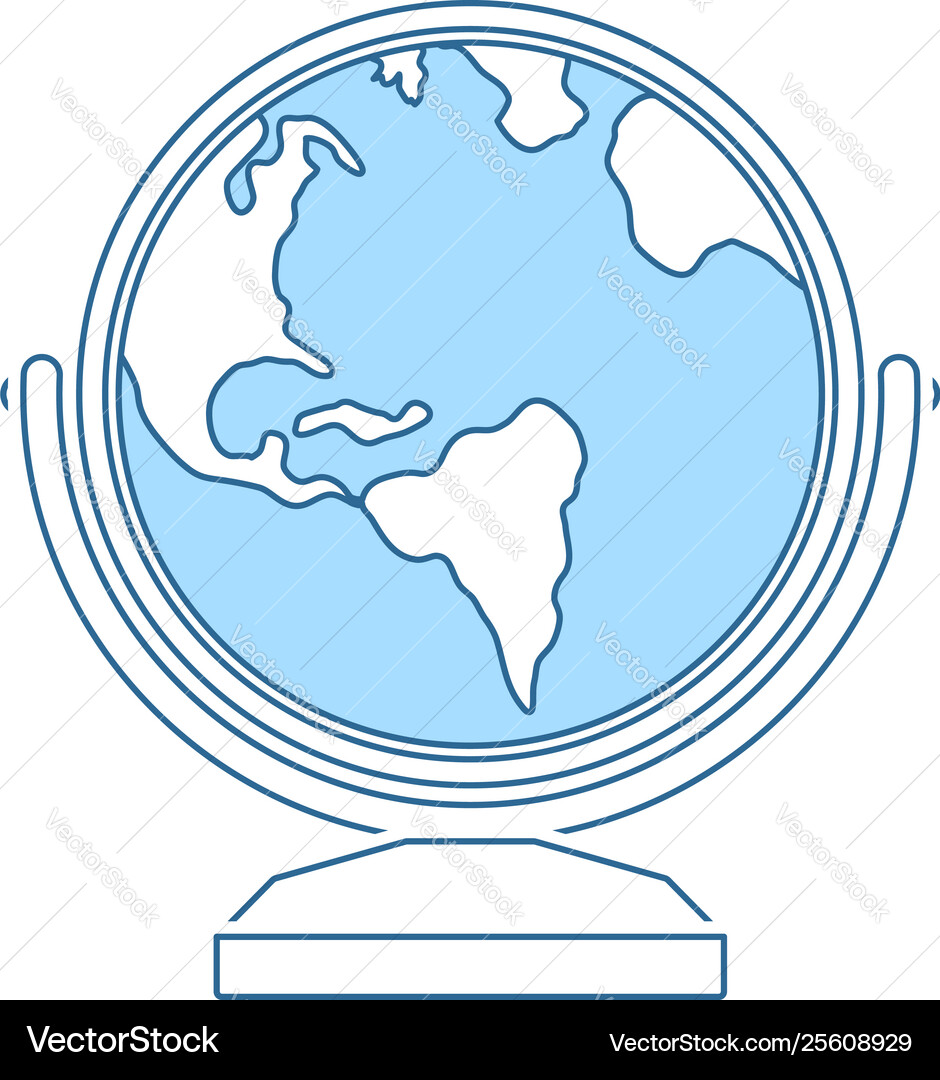 Globe icon Royalty Free Vector Image - VectorStock