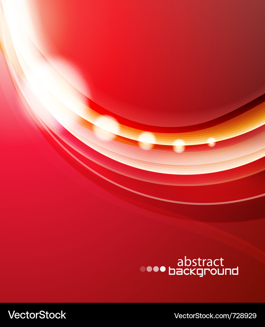 Red wave abstract background Royalty Free Vector Image