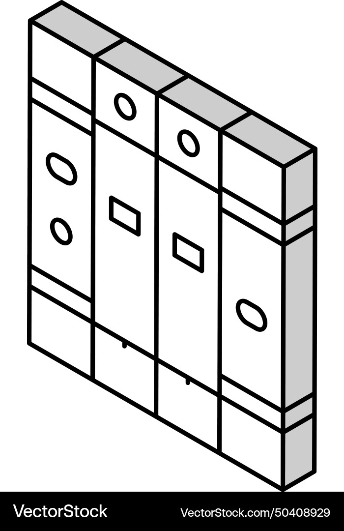 Surge protector electrical engineer isometric icon