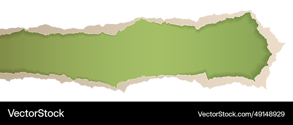 Torn paper with retro styled wallpaper behind Vector Image