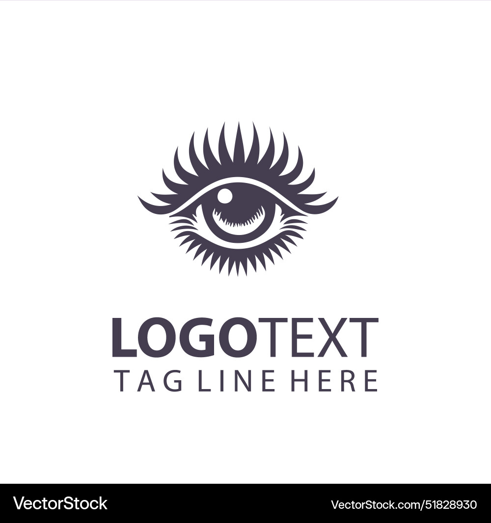 Animal eye logo Royalty Free Vector Image - VectorStock