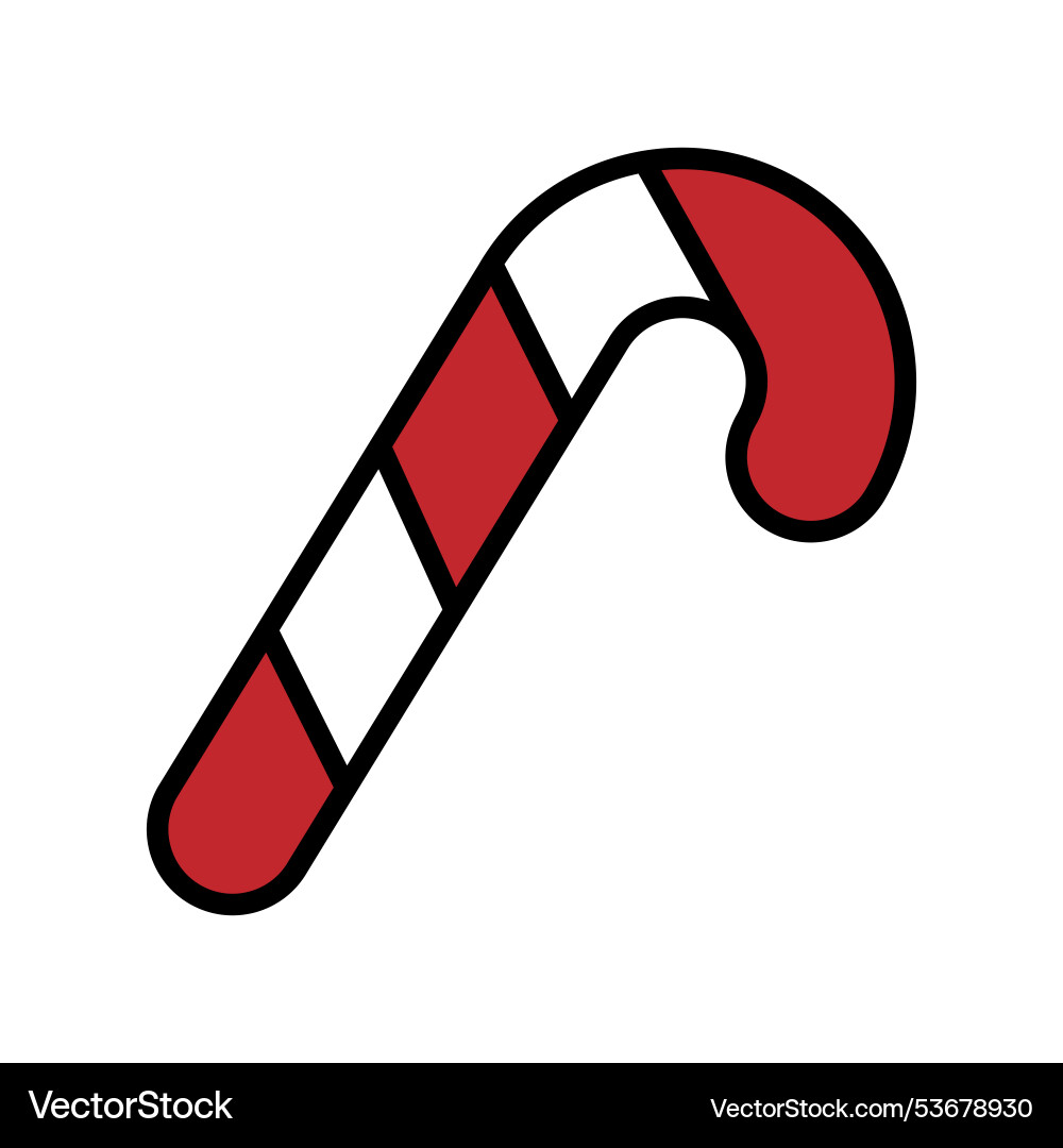 Christmas candy cane design Royalty Free Vector Image