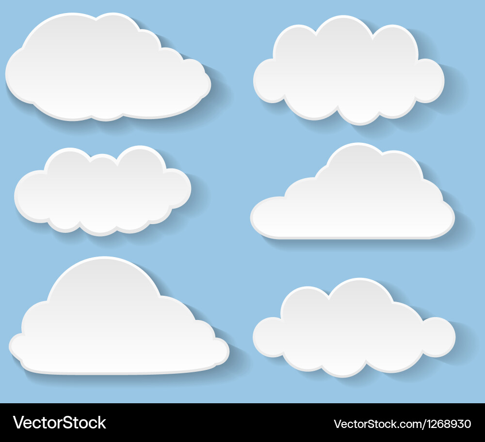 Clouds Royalty Free Vector Image - VectorStock