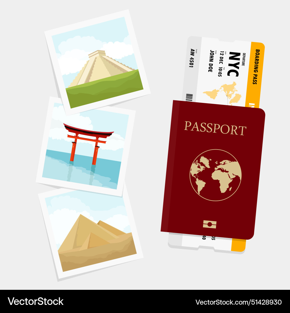 Travel and tourism collection Royalty Free Vector Image