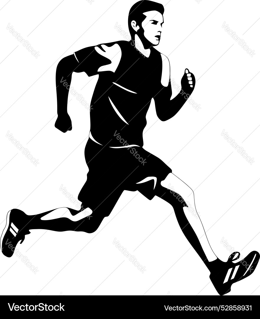 Endurance excellence marathon logo symbol swift Vector Image