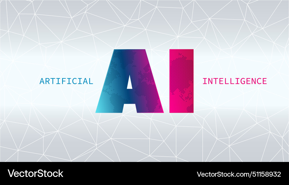 Artificial intelligence ai technology Royalty Free Vector