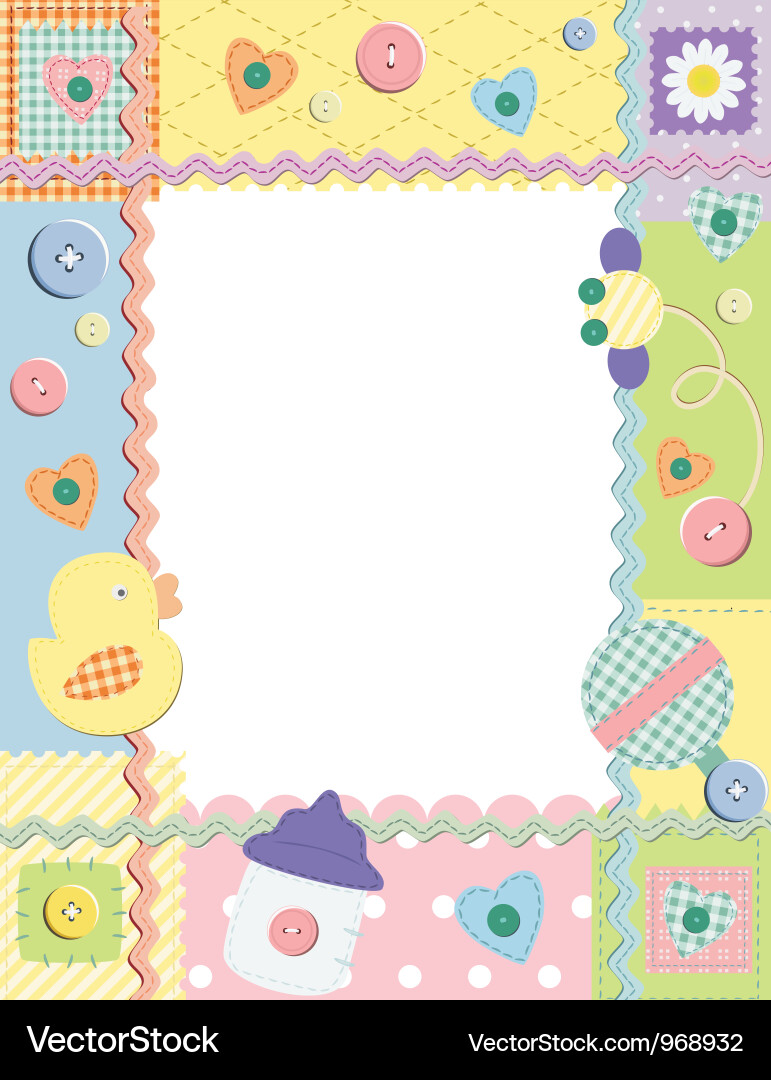 Child photo framework Royalty Free Vector Image