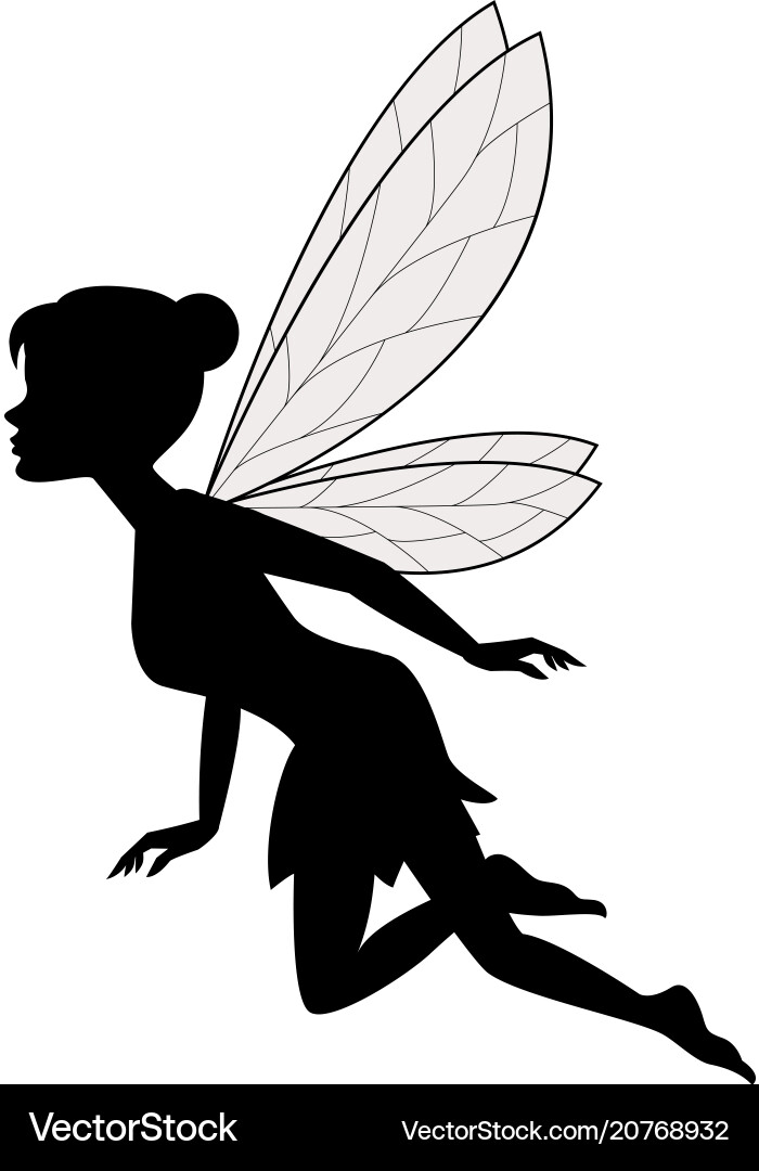 Cute fairy flying Royalty Free Vector Image - VectorStock