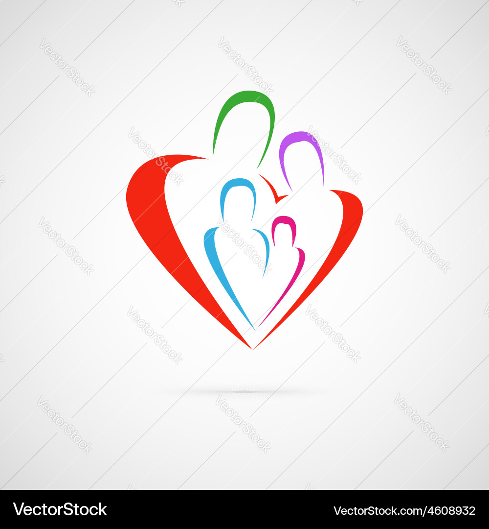 Family emblem Royalty Free Vector Image - VectorStock
