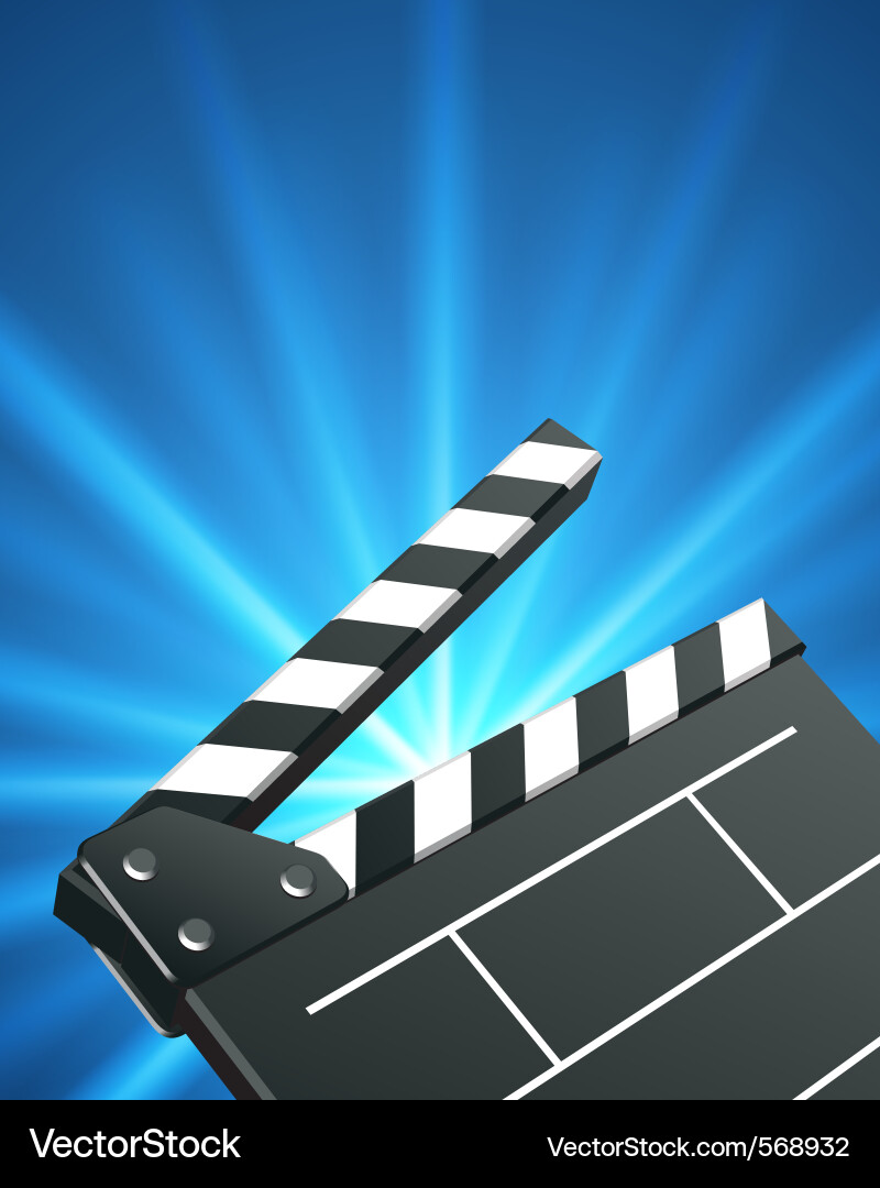 Film clap board Royalty Free Vector Image - VectorStock