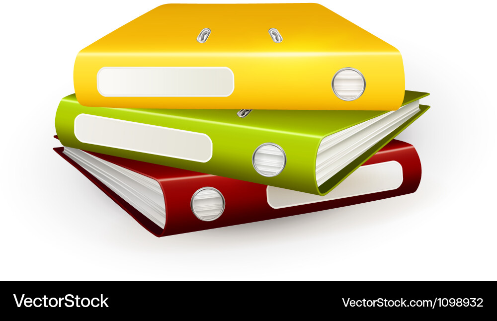 Folders Royalty Free Vector Image - VectorStock