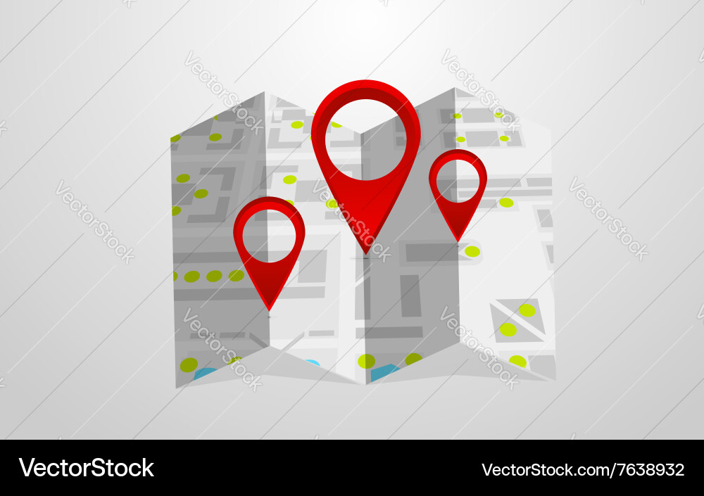 Map template Royalty Free Vector Image - VectorStock