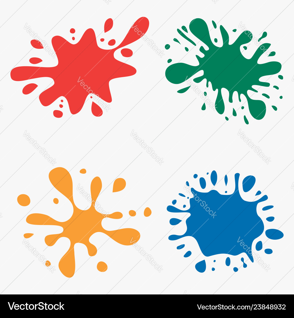 Splash set Royalty Free Vector Image - VectorStock