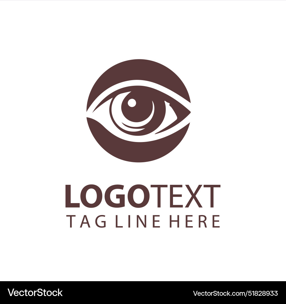 Animal eye logo Royalty Free Vector Image - VectorStock