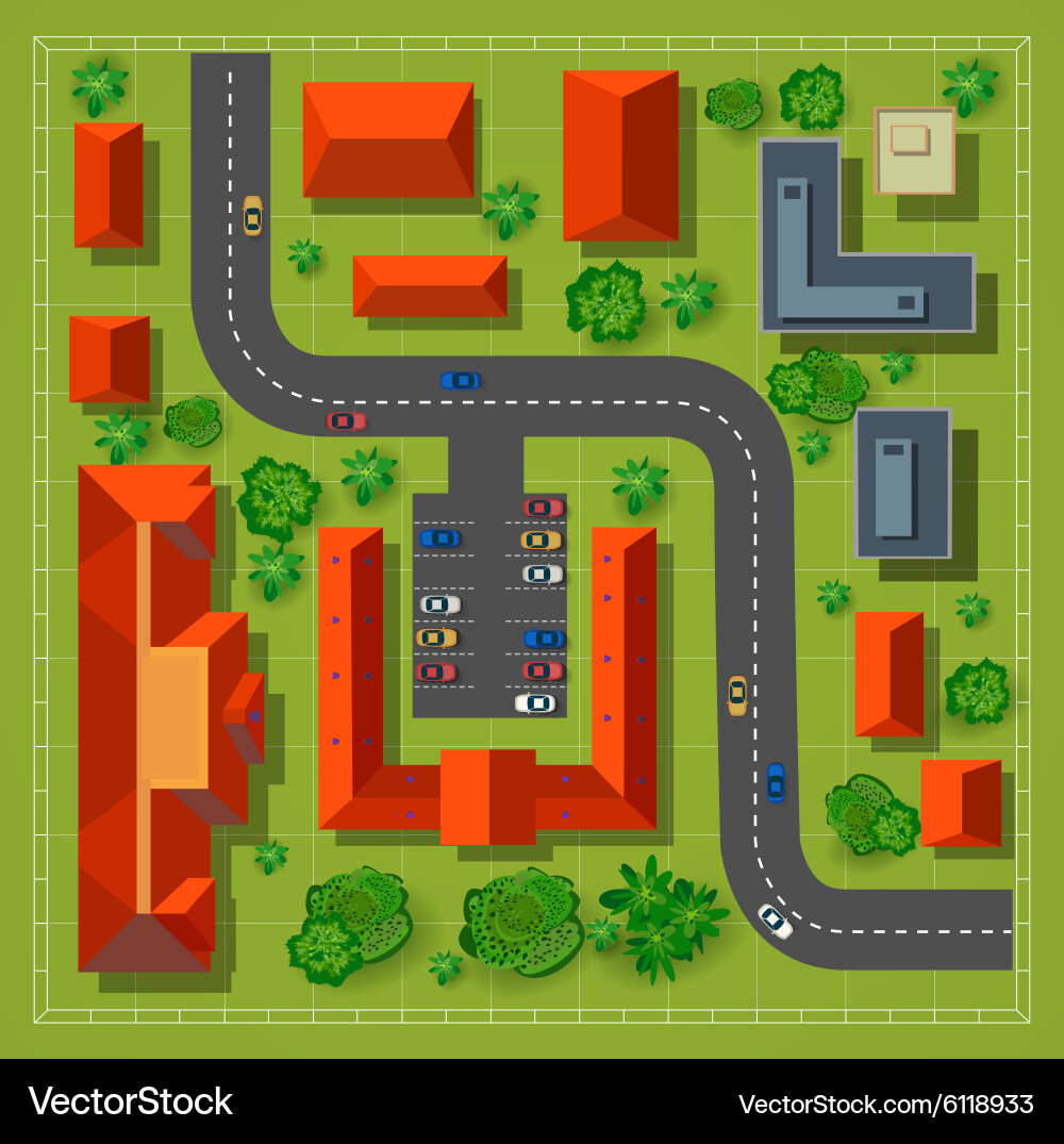 City Topography Map Royalty Free Vector Image - VectorStock