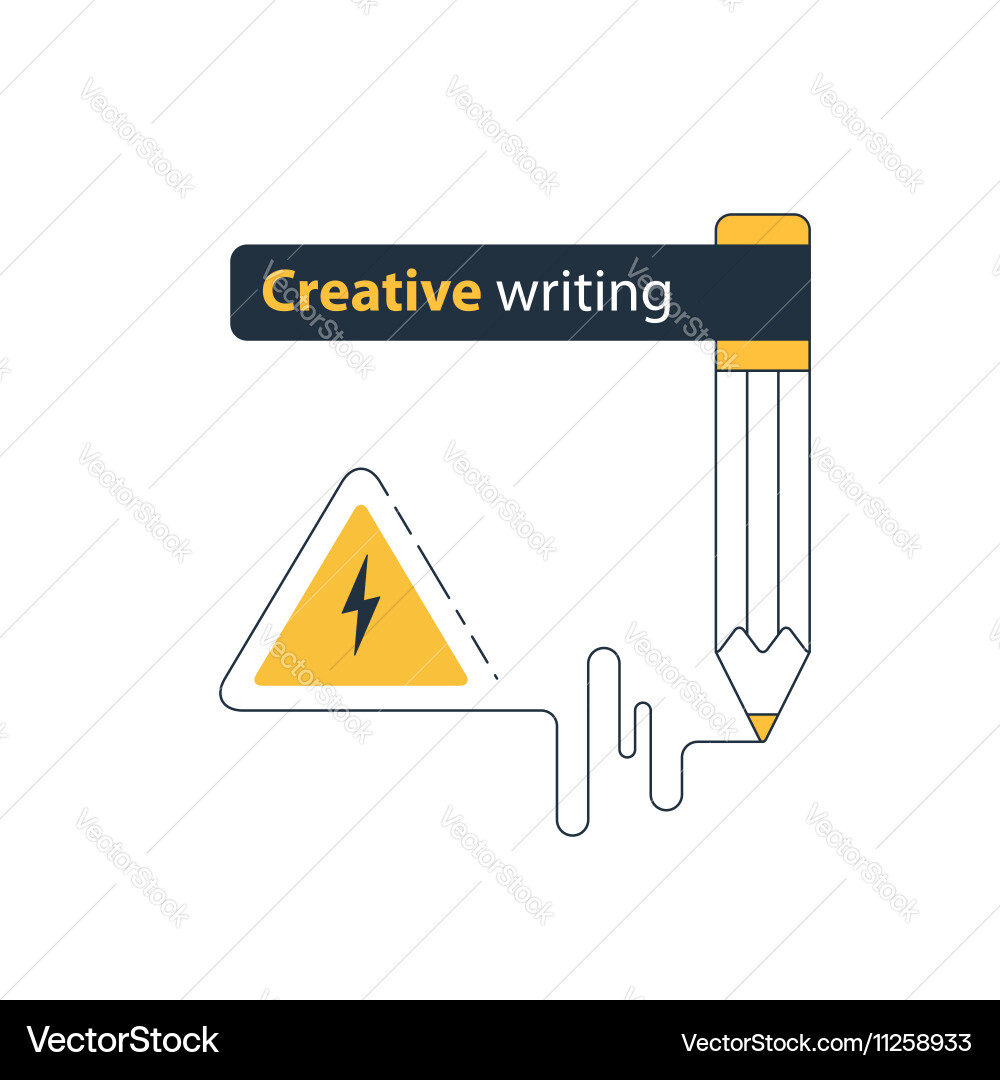 Creative writing and storytelling education Vector Image
