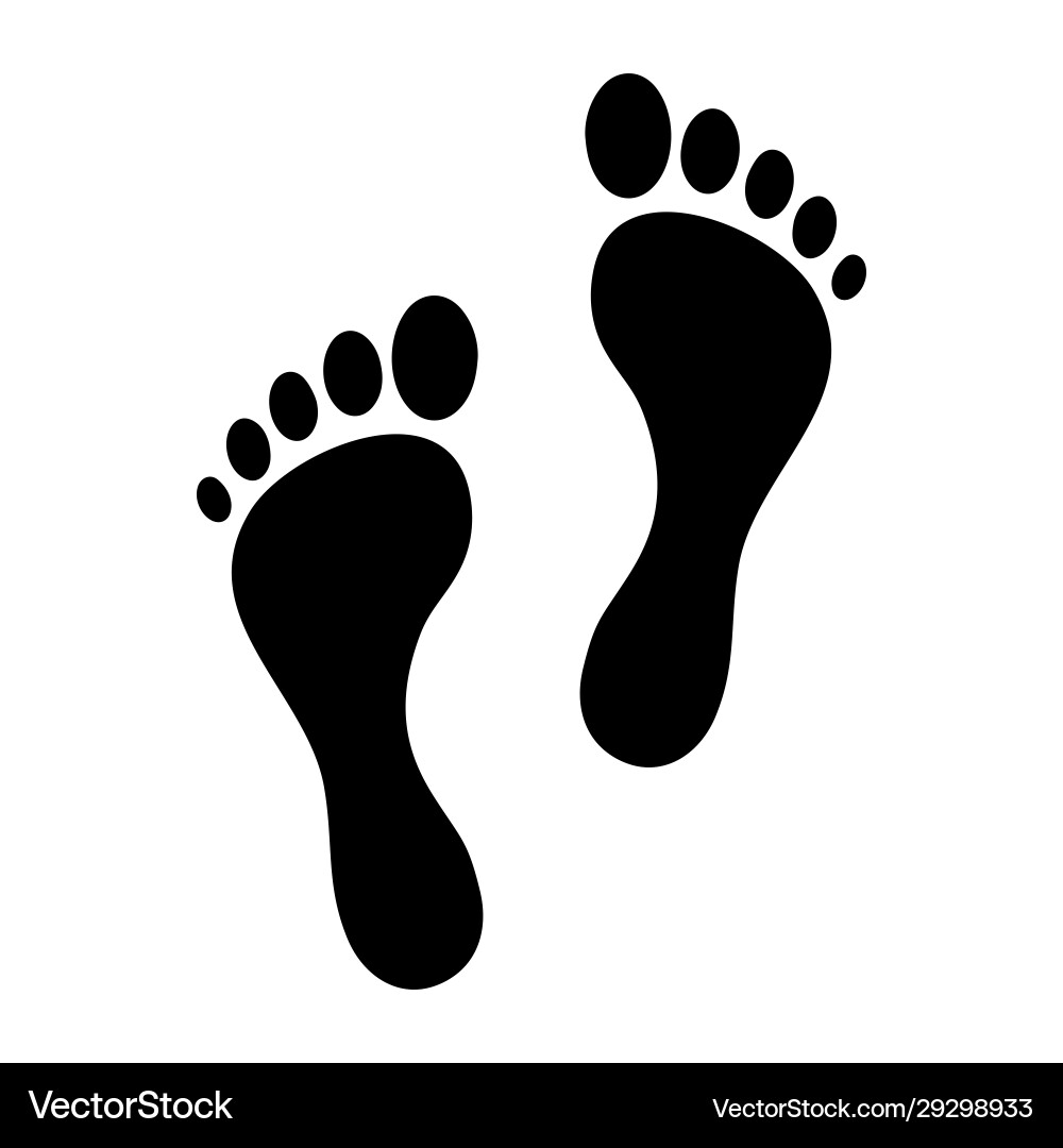 Footprint Icon - Human Track Royalty Free Vector Image
