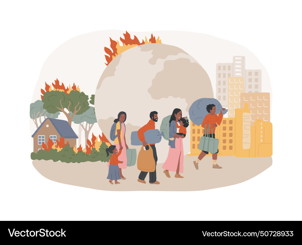 Internal migration isolated concept Royalty Free Vector