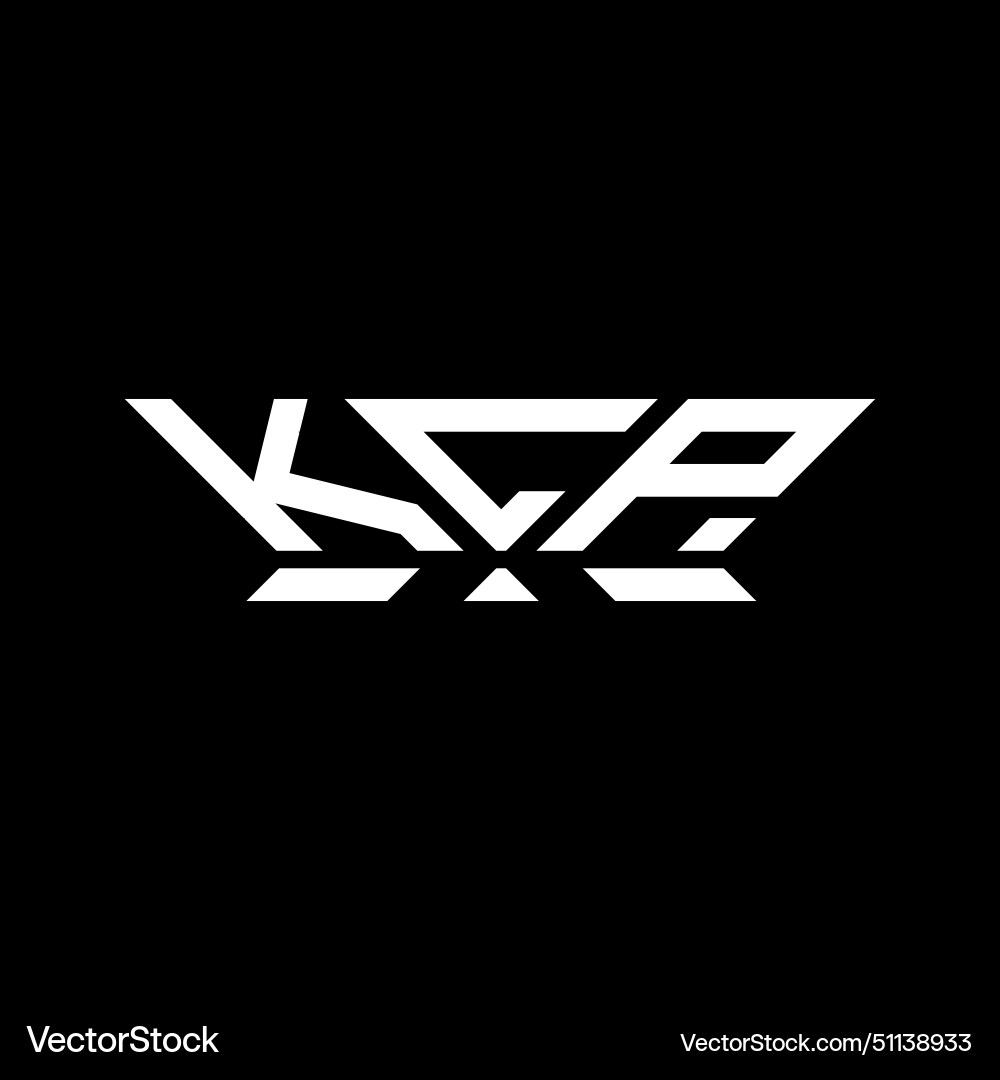Klp letter logo design klp simple and modern logo Vector Image