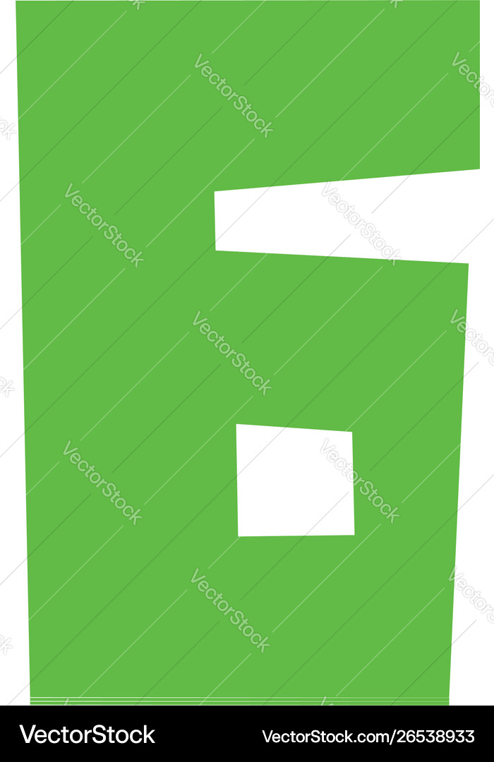Simple font alphabet cuted from colored paper Vector Image