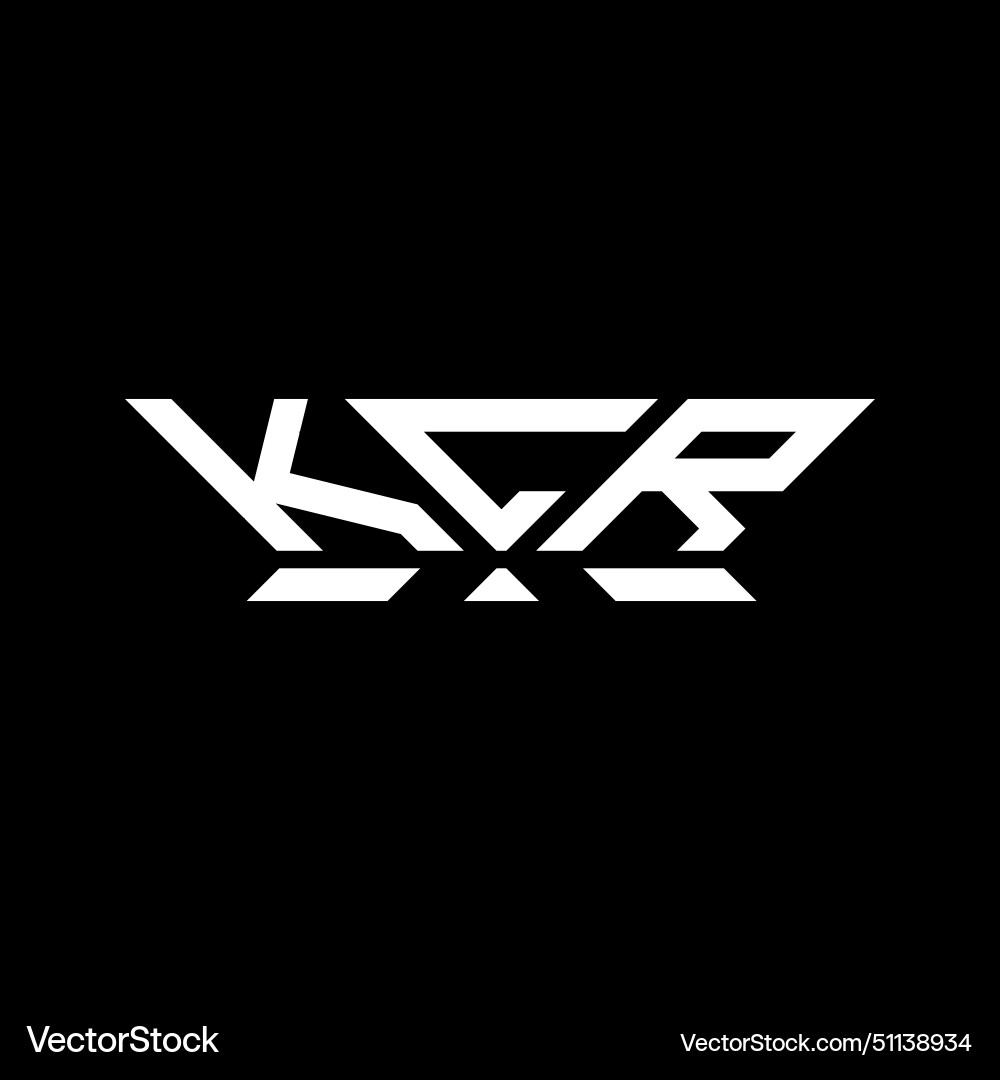 Klr letter logo design klr simple and modern logo Vector Image