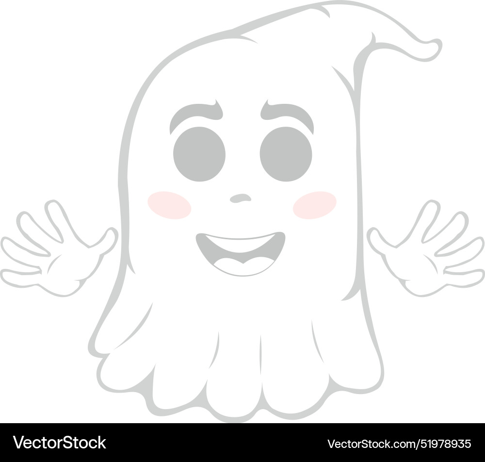 Ghost waving hands Royalty Free Vector Image - VectorStock