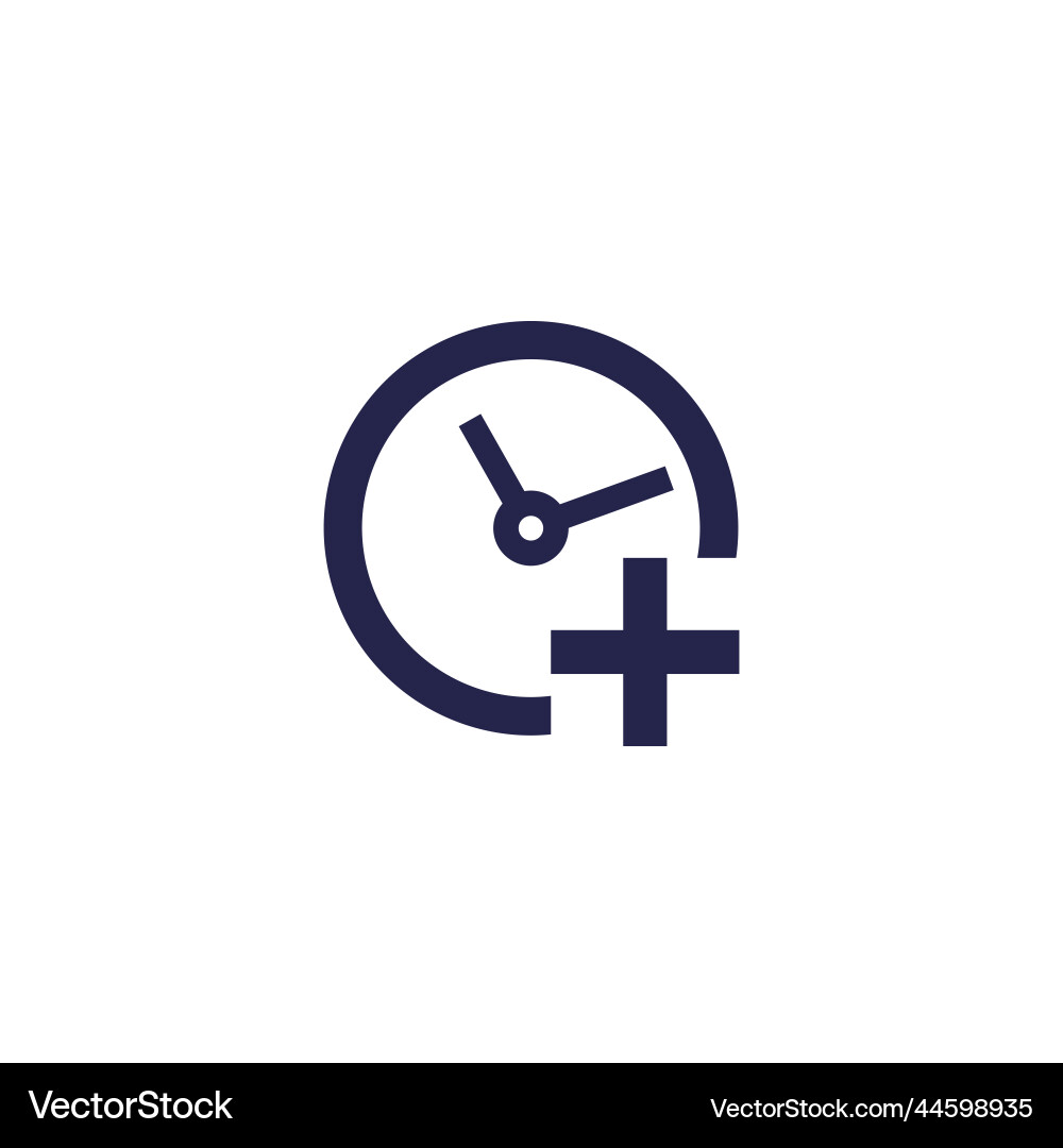 Overtime Hours Icon Royalty Free Vector Image - VectorStock