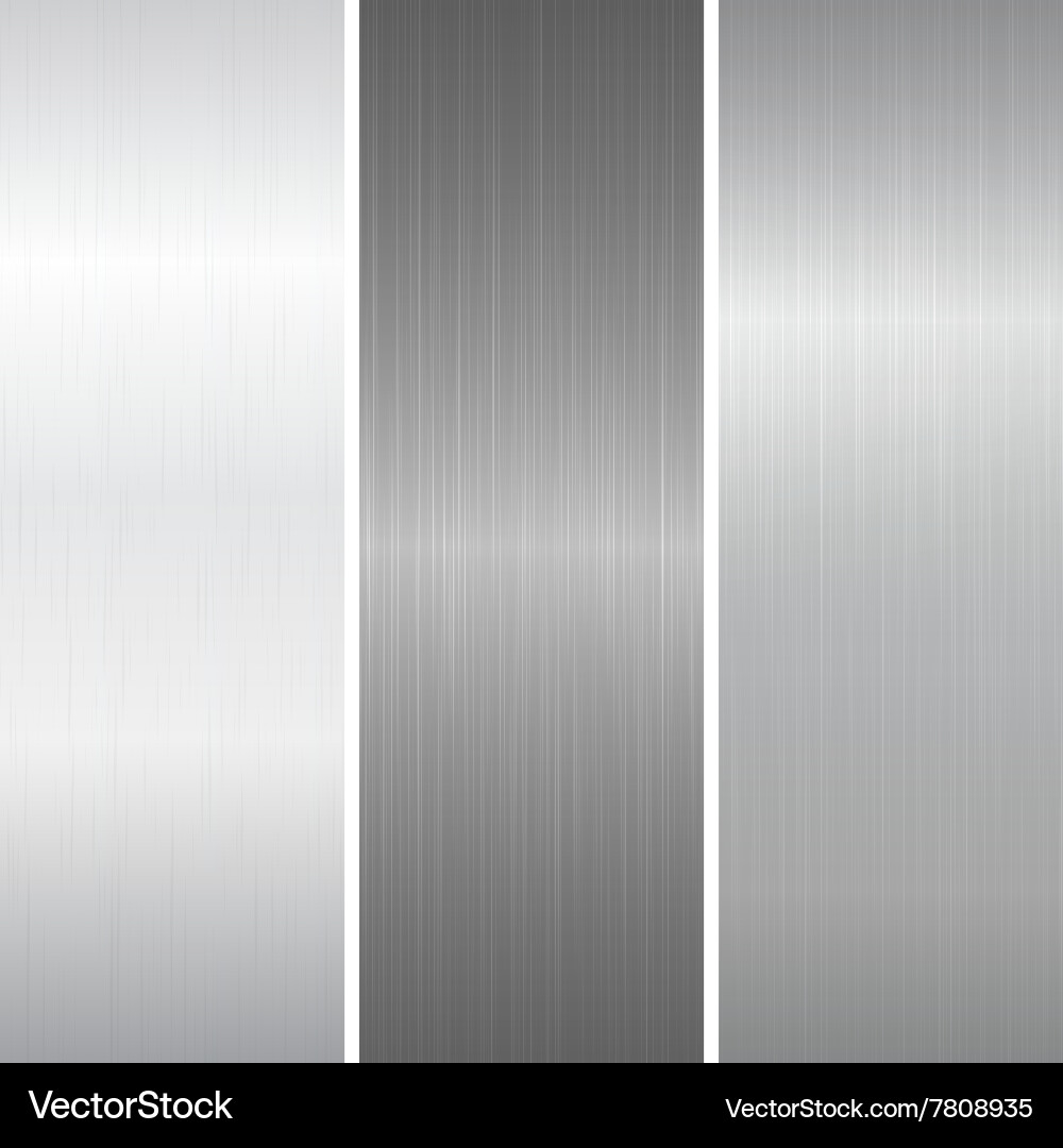 Set of polished metallic surface Royalty Free Vector Image