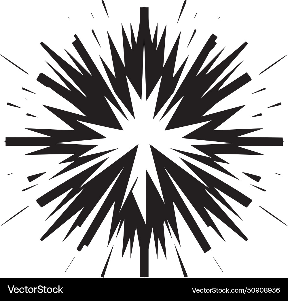 Explosion - high quality logo ideal for t-shirt Vector Image